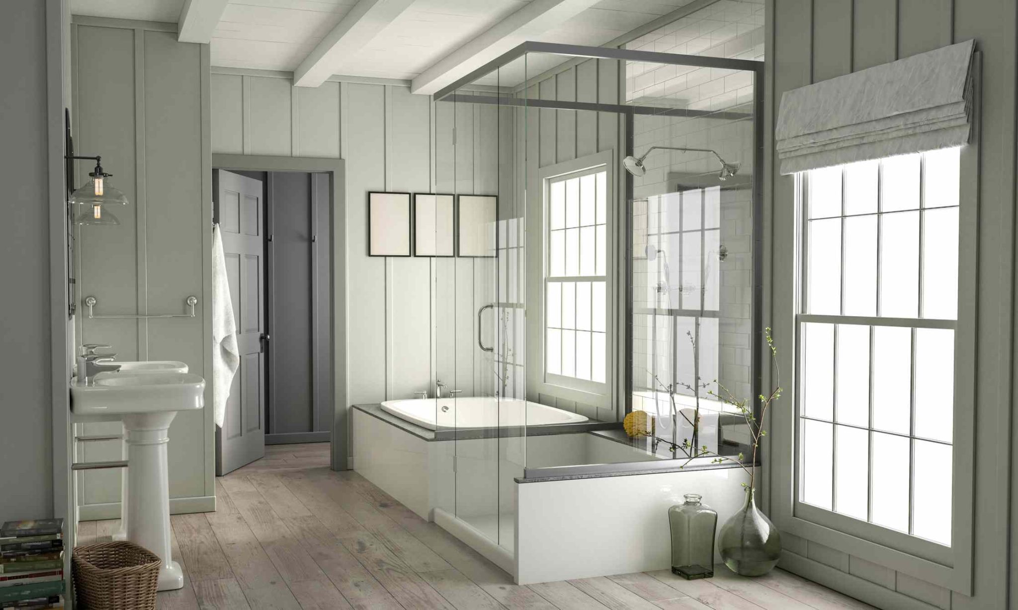 How to Install Board and Batten in a Bathroom for a Fresh, Classic Look ...